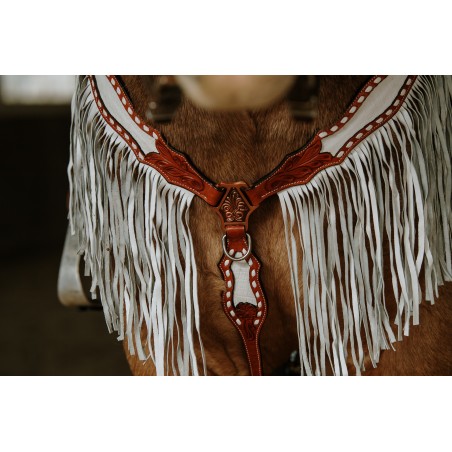 Ponderosa Headstall and Fringe Breast Collar Set