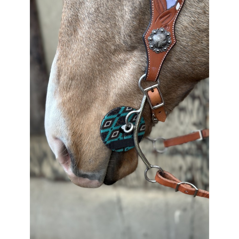 Bit Guard: Teal Leopard Aztec