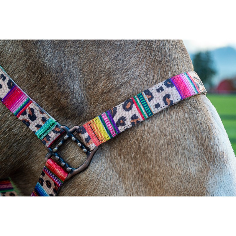 Nylon Halter: Leopard Serape