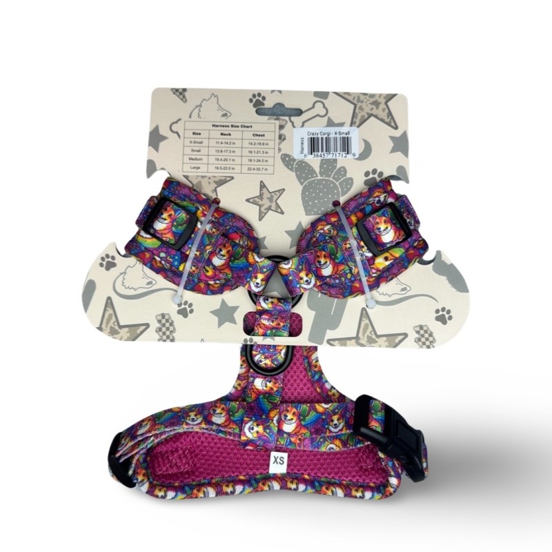 Riley S. Dog Harness - Crazy Corgi